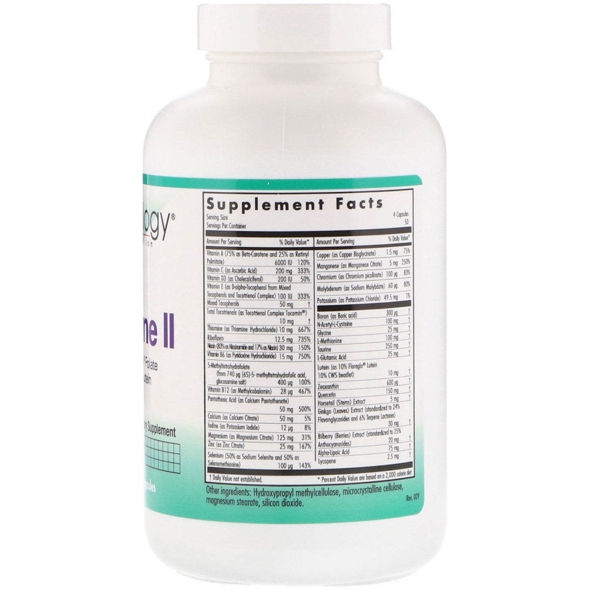 Nutricology, OcuDyne™ II, 200 Vegetarian Capsules | The Supplement Shop