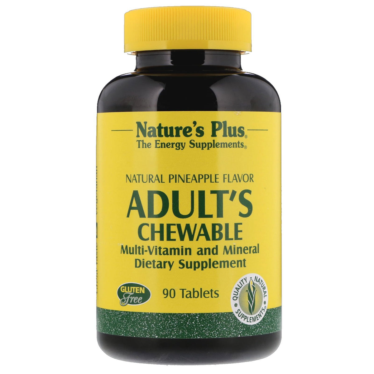 Nature's Plus, Adult's Chewable Multi-Vitamin and Mineral, Natural Pin ...
