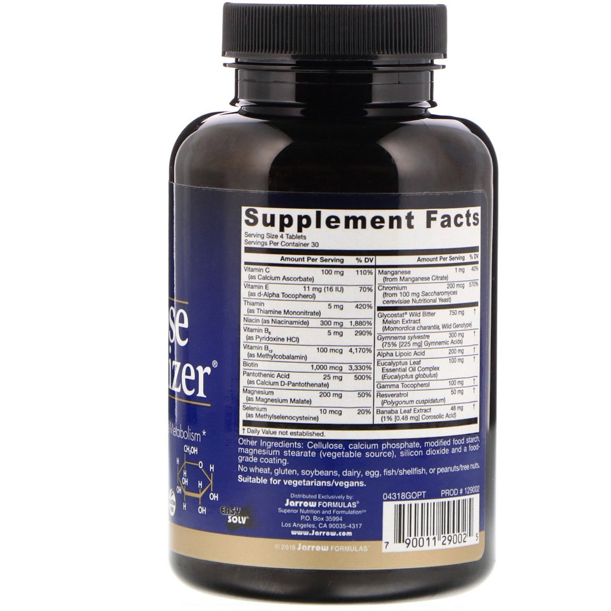 Jarrow Formulas, Glucose Optimizer, 120 Tablets | The Supplement Shop
