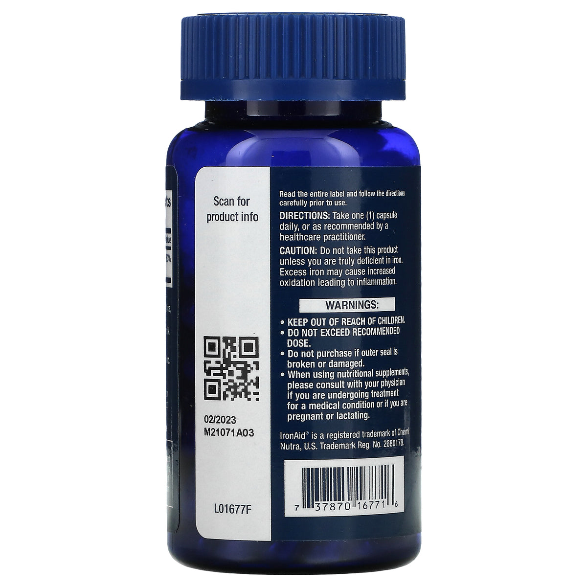 Life Extension, Iron Protein Plus, IronAid, 300 mg, 100 Vegetarian Cap ...