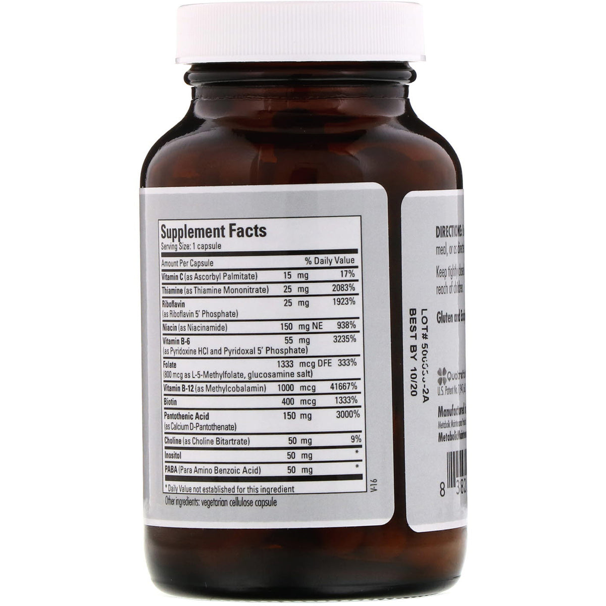 Metabolic Maintenance, B-Complex, 90 Capsules | The Supplement Shop