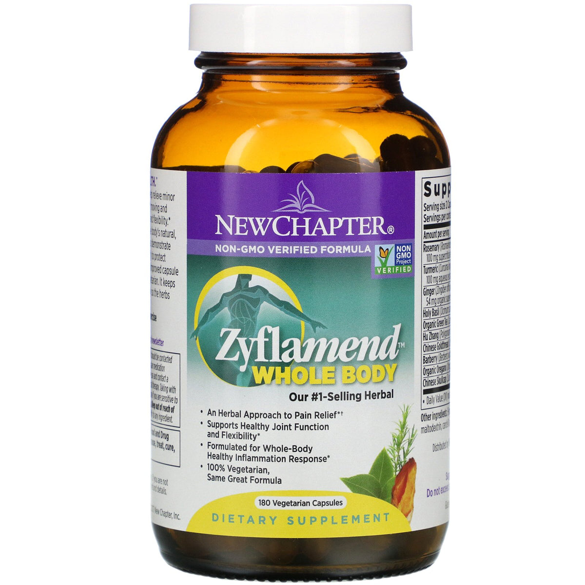New Chapter, Zyflamend Whole Body, 180 Vegetarian Capsules | The ...