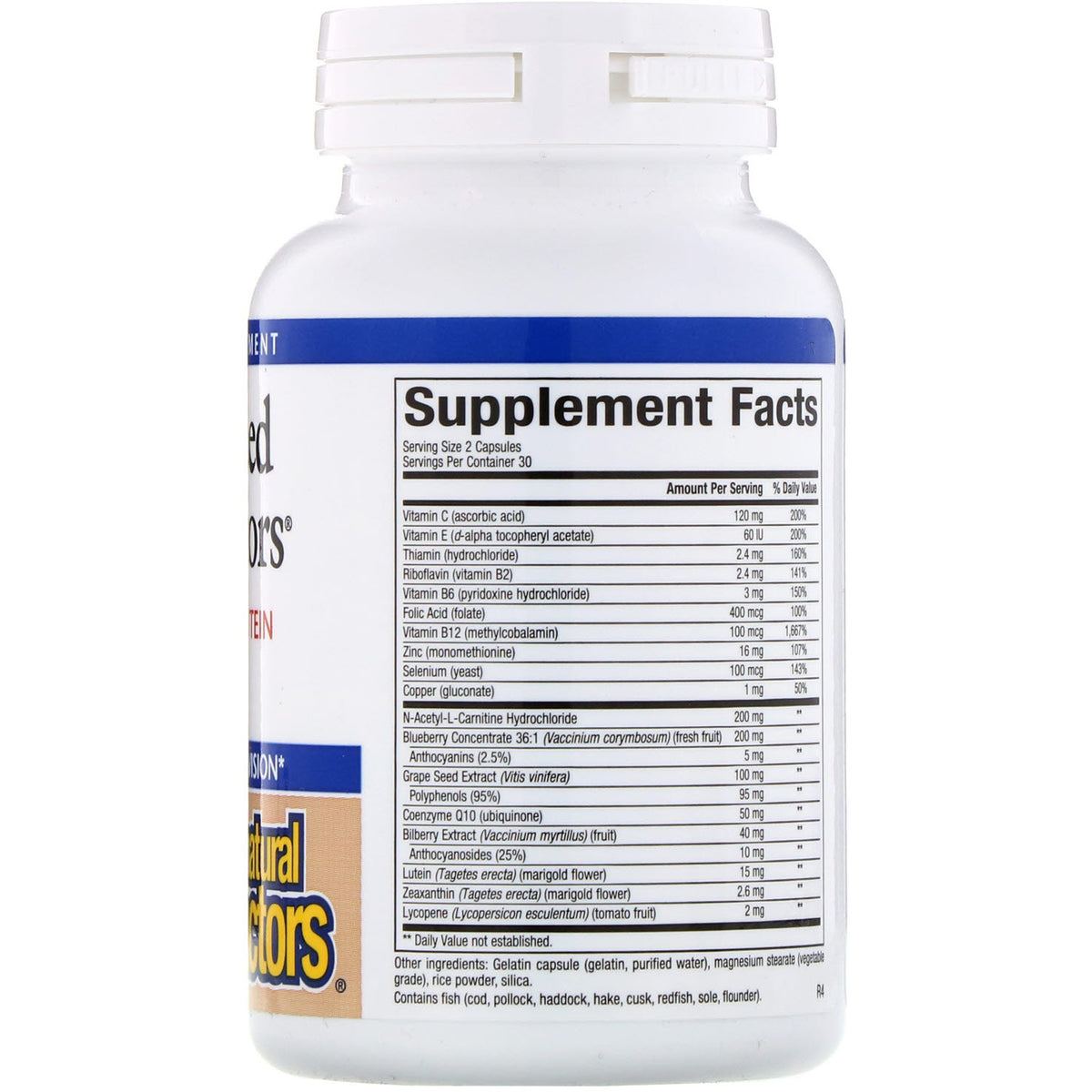 Natural Factors, Advanced Eye Factors, 60 Capsules | The Supplement Shop