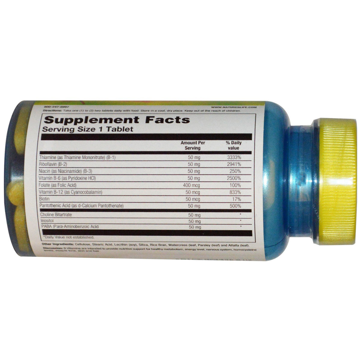 Nature's Life, B- 50 Complex, 100 Tablets | The Supplement Shop