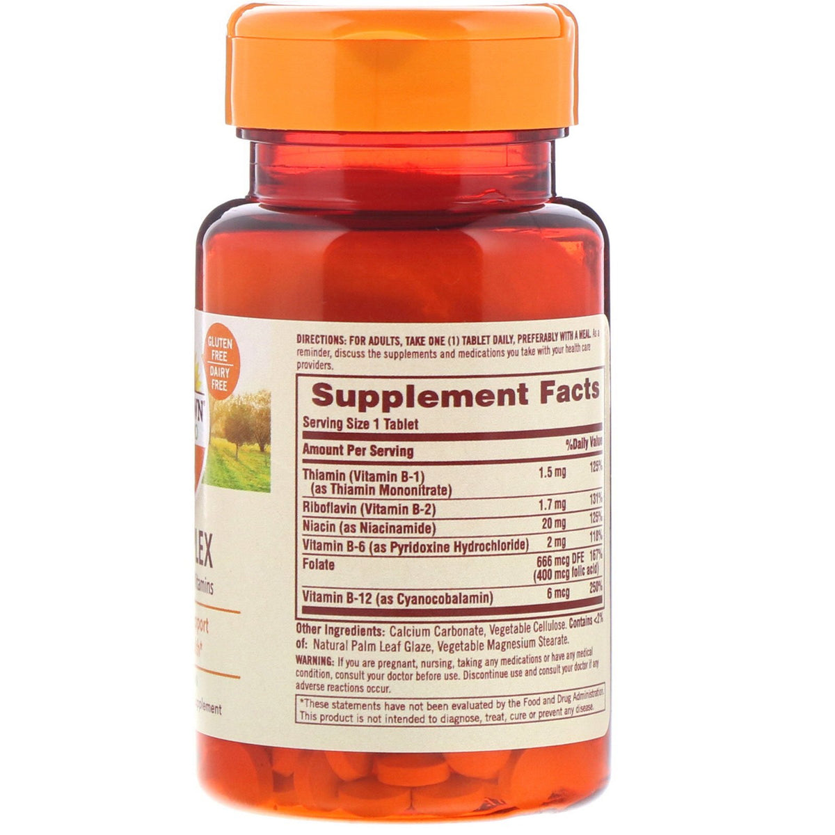 Sundown Naturals, B-Complex, 100 Tablets | The Supplement Shop