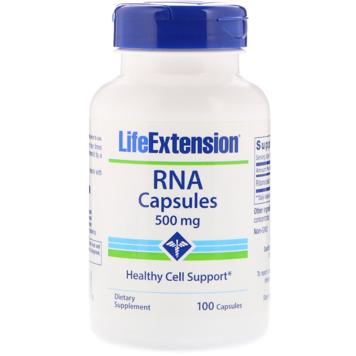 Life Extension, RNA Capsules, 500 mg, 100 Capsules | The Supplement Shop