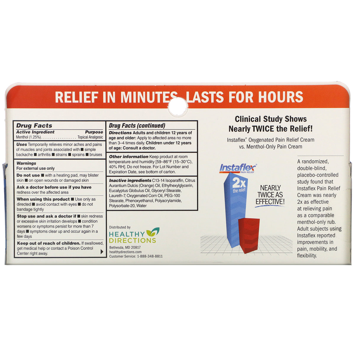 Instaflex, Pain Relieving Cream, 4 oz (113 g) | The Supplement Shop