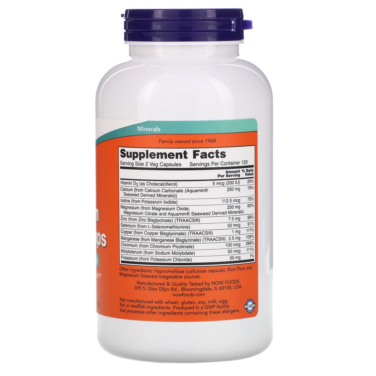 Now Foods, Full Spectrum Minerals Caps, 240 Veg Capsules | The ...