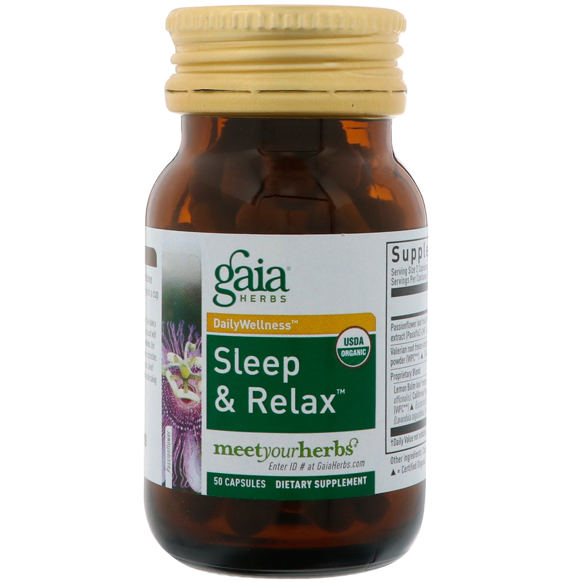 Gaia Herbs, RapidRelief, Sleep & Relax, 50 Capsules | The Supplement Shop