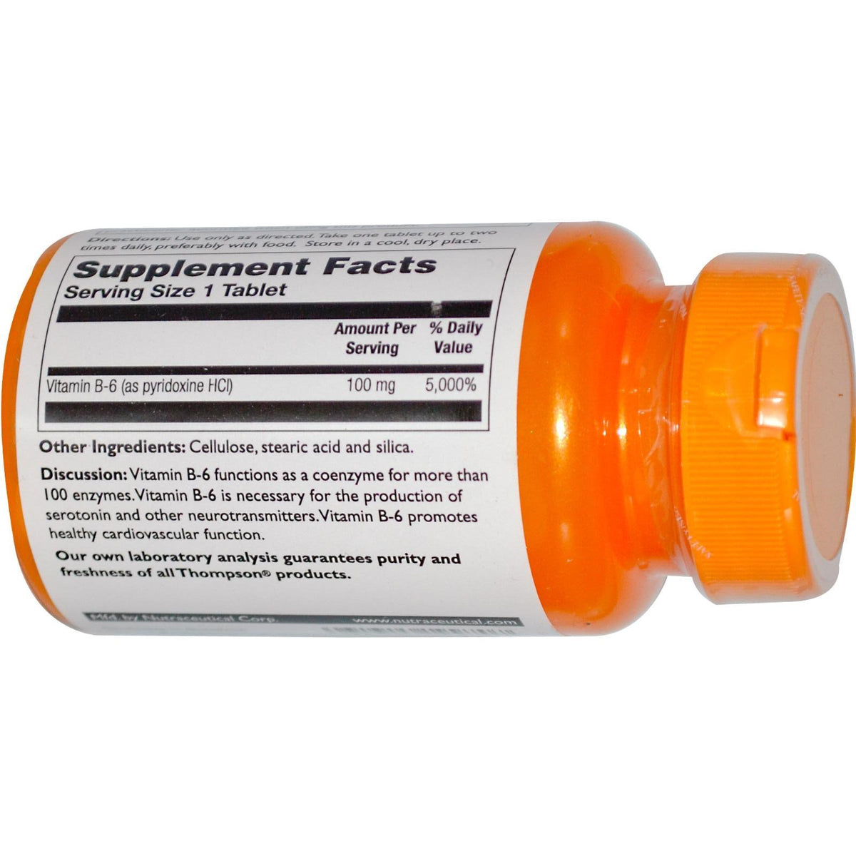 Thompson, B6, 100 mg, 60 Tablets | The Supplement Shop
