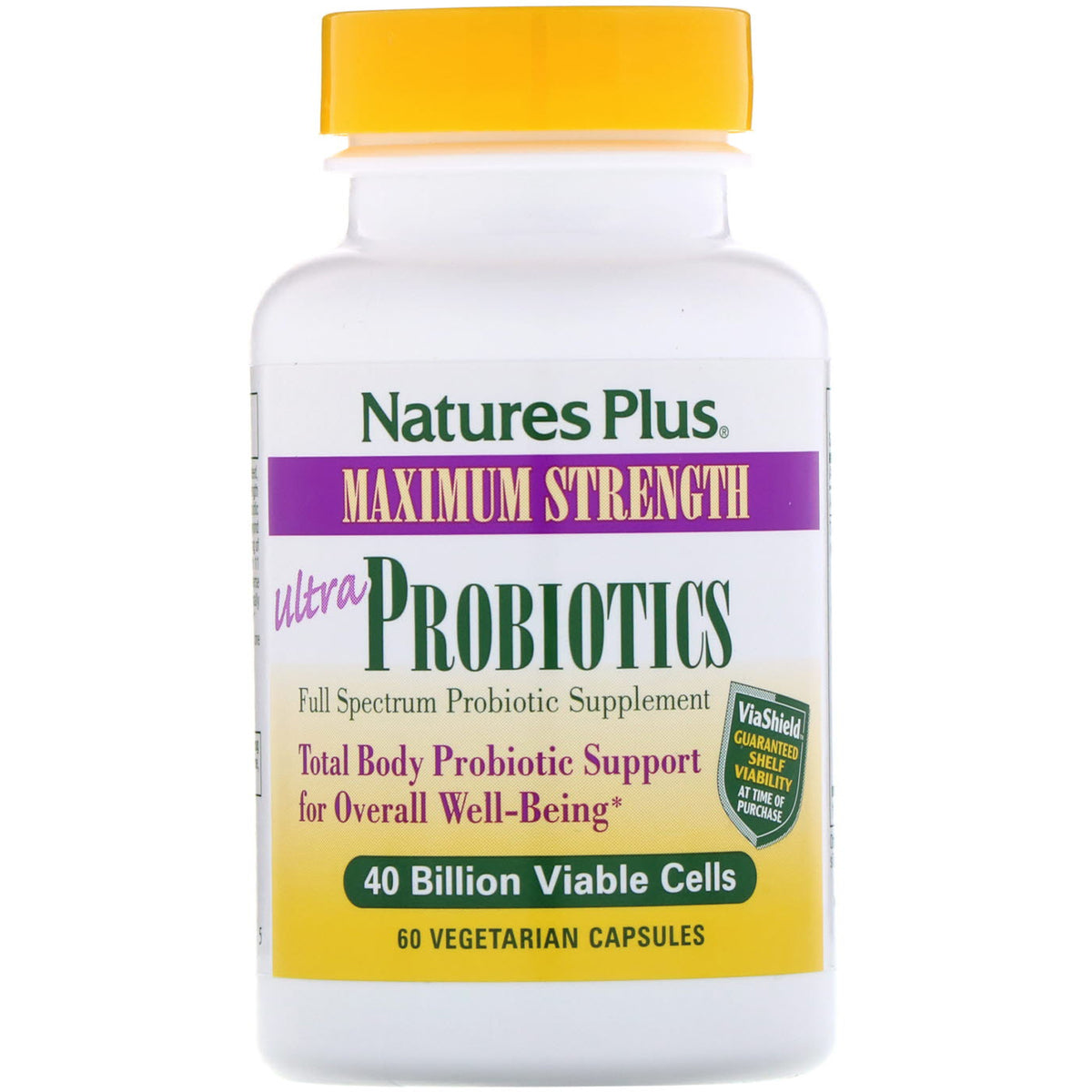 NaturesPlus, Ultra Probiotics, 40 Billion, 60 Capsules | The Supplement ...