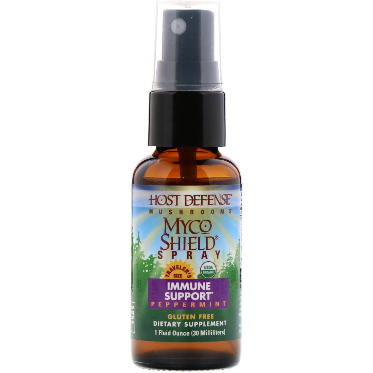 Fungi Perfecti, Mushrooms, Myco Shield Spray, Immune Support Peppermin ...