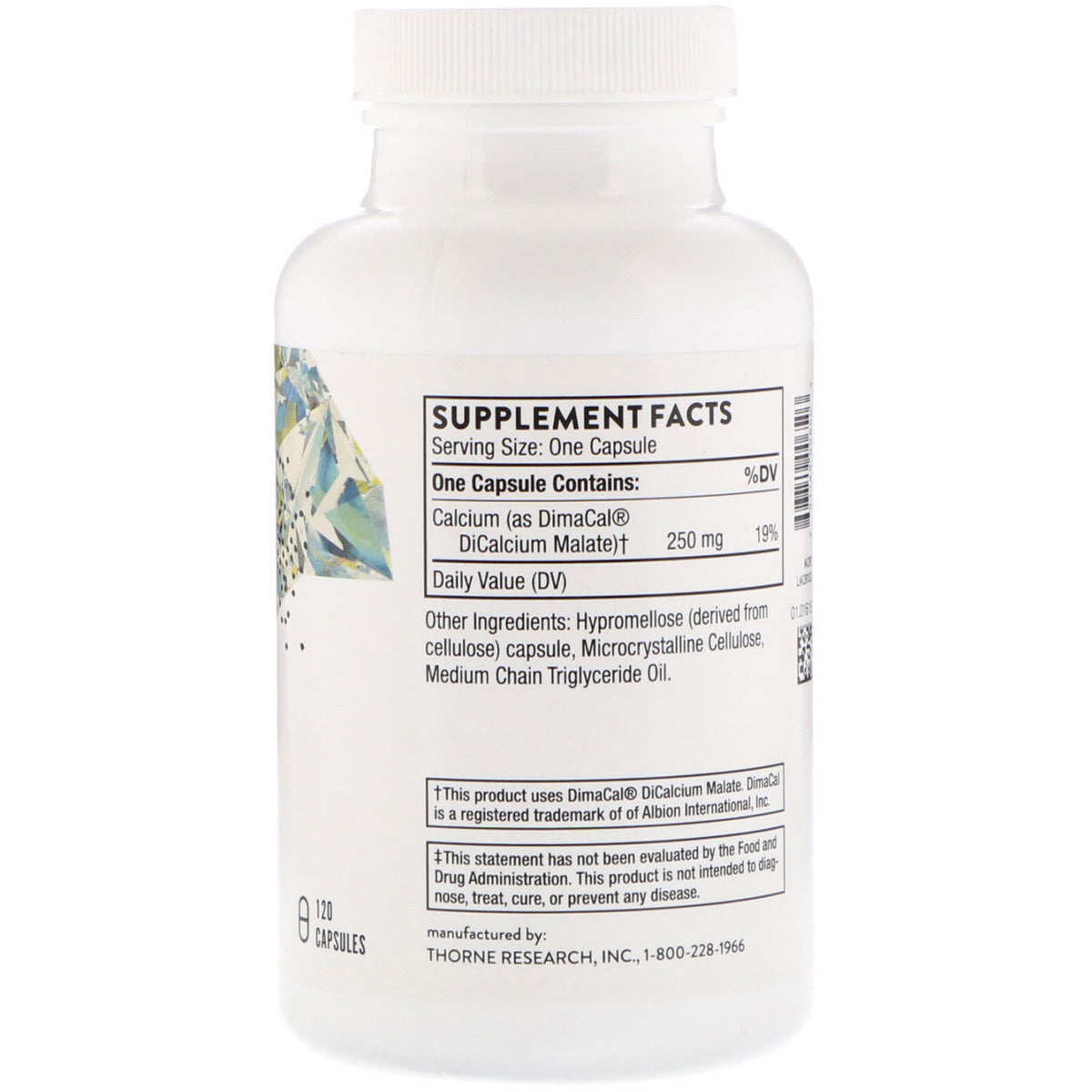 Thorne, Calcium, 120 Capsules (250 mg per Capsule) | The Supplement Shop