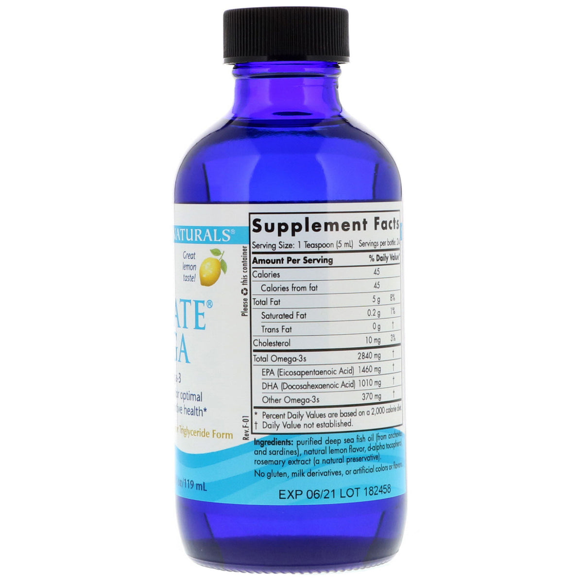Nordic Naturals, Ultimate Omega®, Lemon, 4 fl oz (119 ml) | The ...