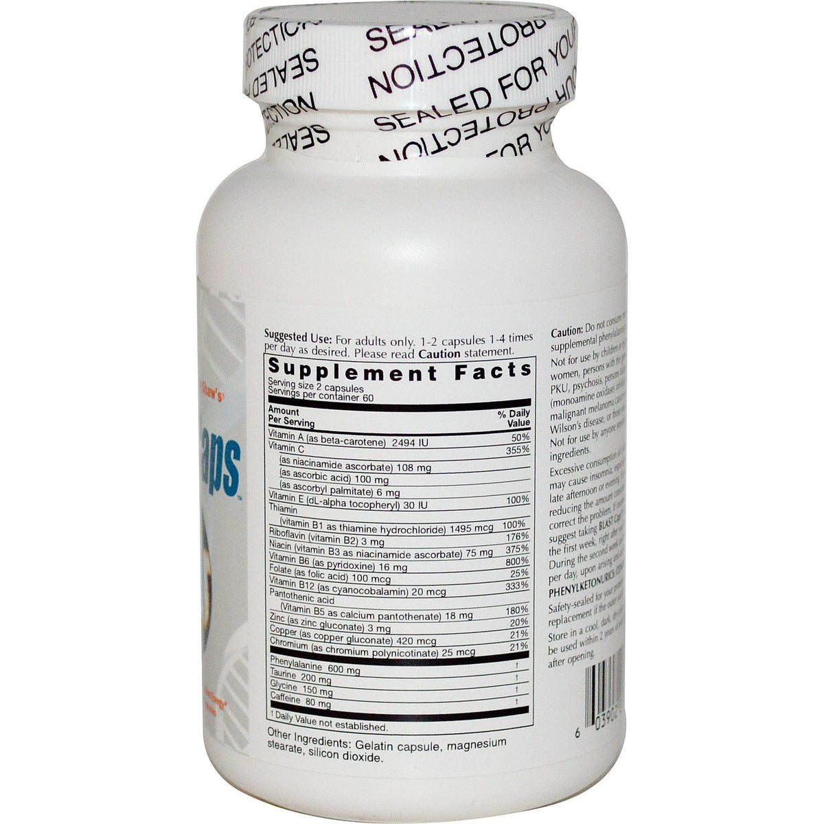 Life Enhancement, Blast Caps, 120 Capsules | The Supplement Shop