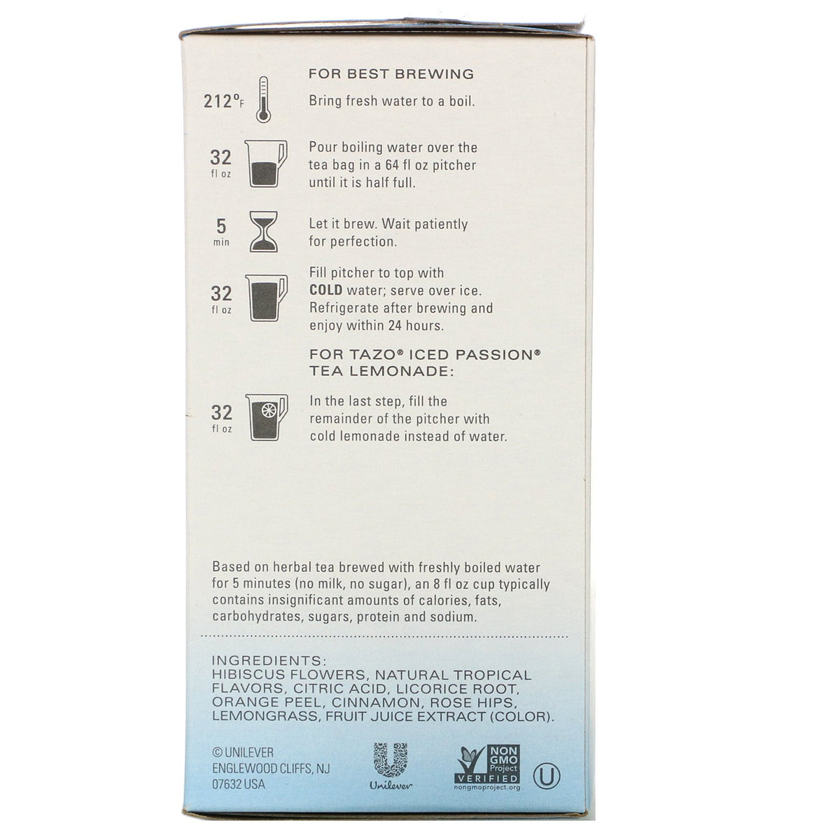 Tazo Teas, Herbal Tea, Iced Passion, Caffeine-Free, 6 Tea Bags, 2.85 o ...