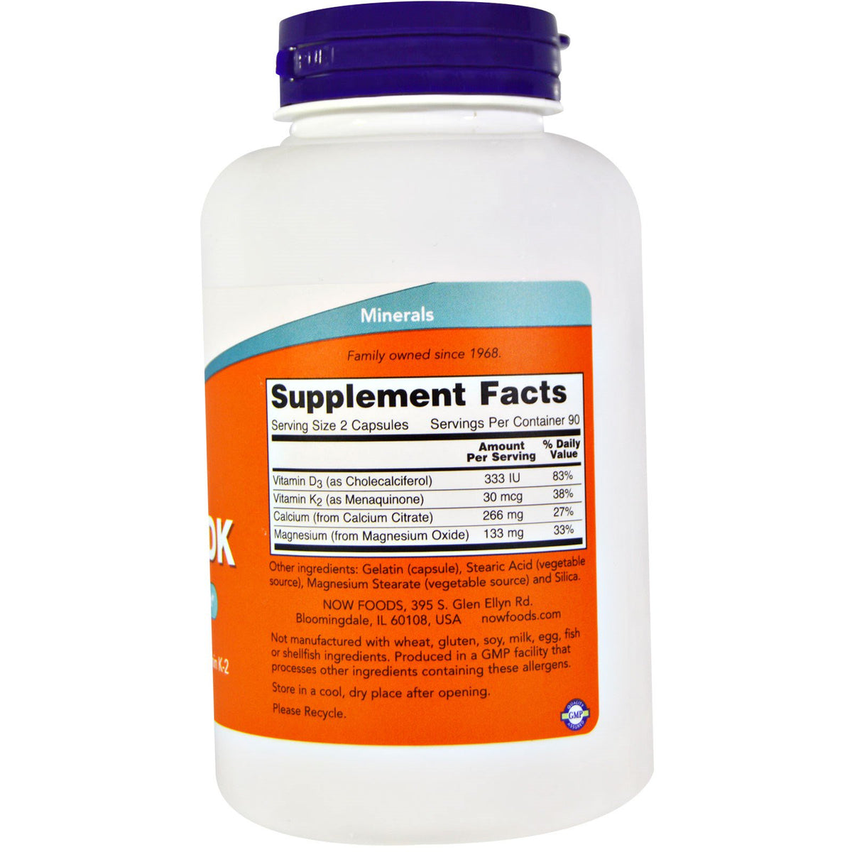 NOW Foods, Cal-Mag DK, 180 Capsules | The Supplement Shop