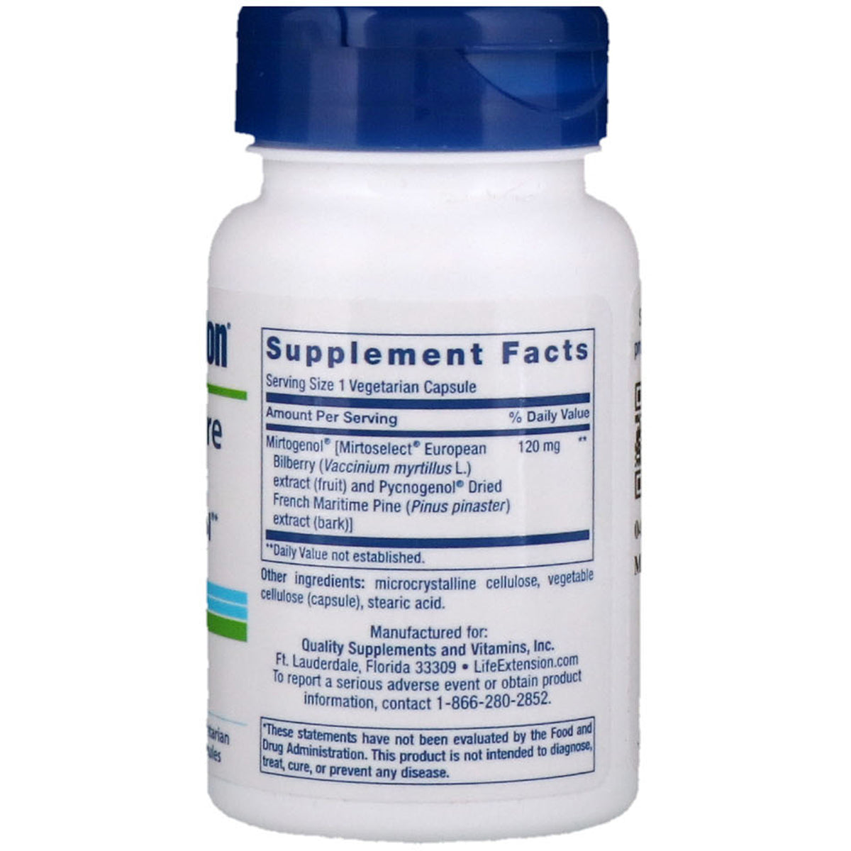 Life Extension, Eye Pressure Support with Mirtogenol, 30 Vegetarian Ca ...