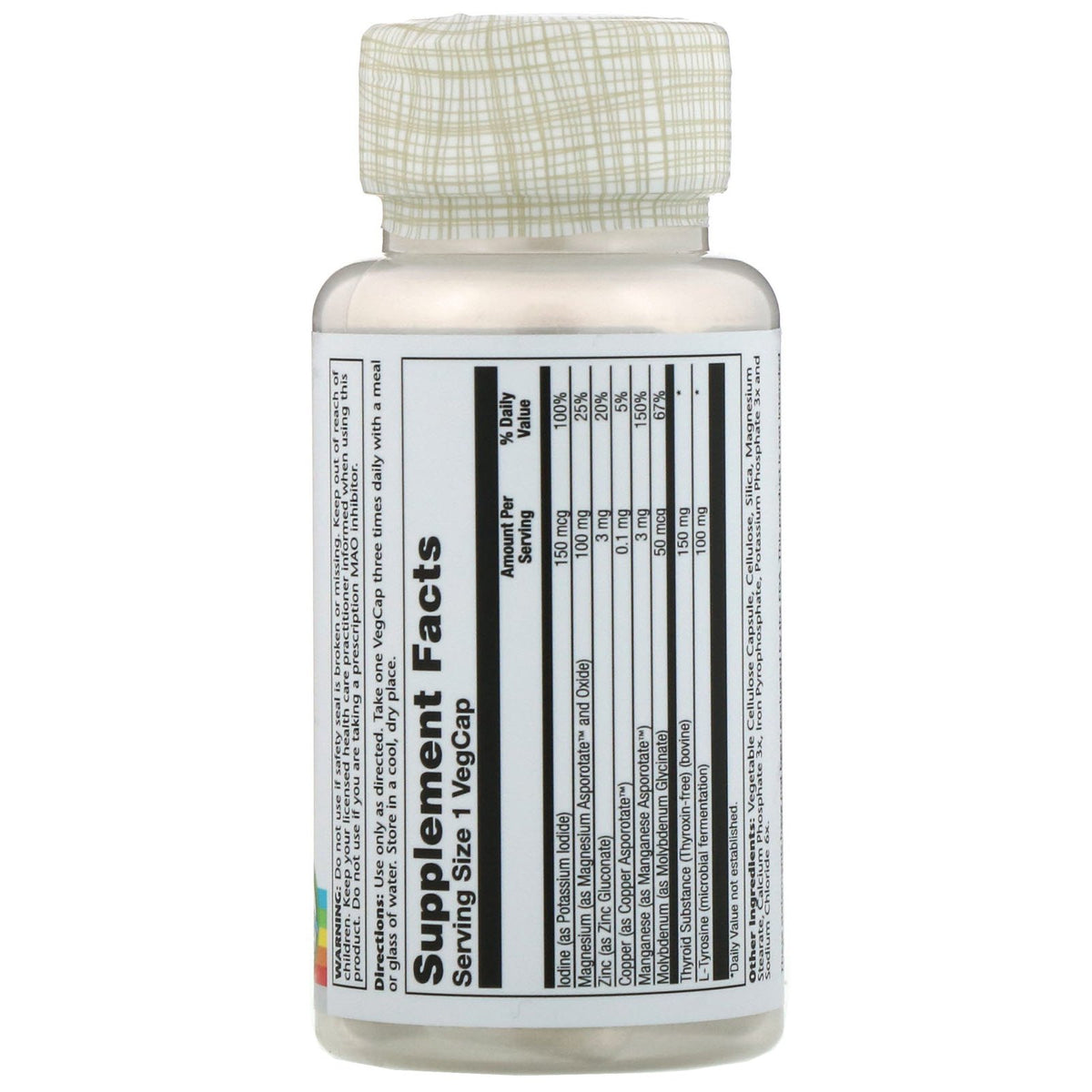 Solaray, Thyroid Caps™, Freeze Dried, 60 VegCaps | The Supplement Shop