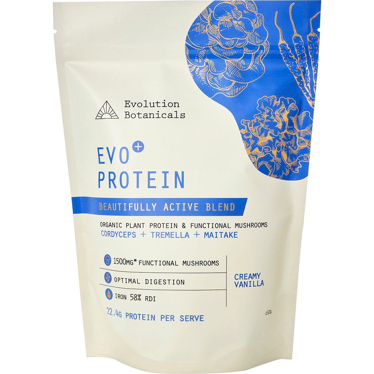 Evolution Botanicals EVO Protein Creamy Vanilla 450g | The Supplement Shop