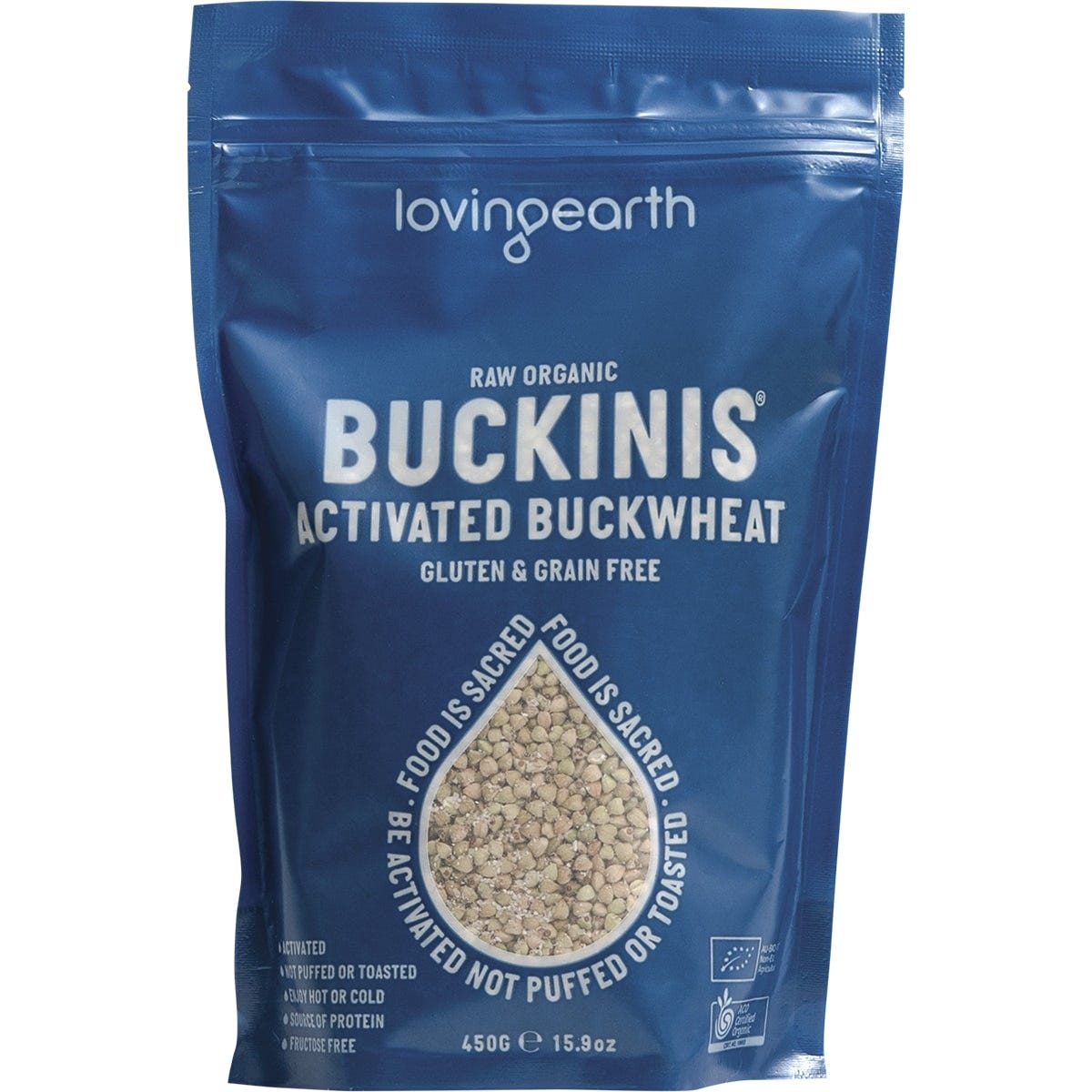 Loving Earth Buckinis Activated Buckwheat 450g | The Supplement Shop