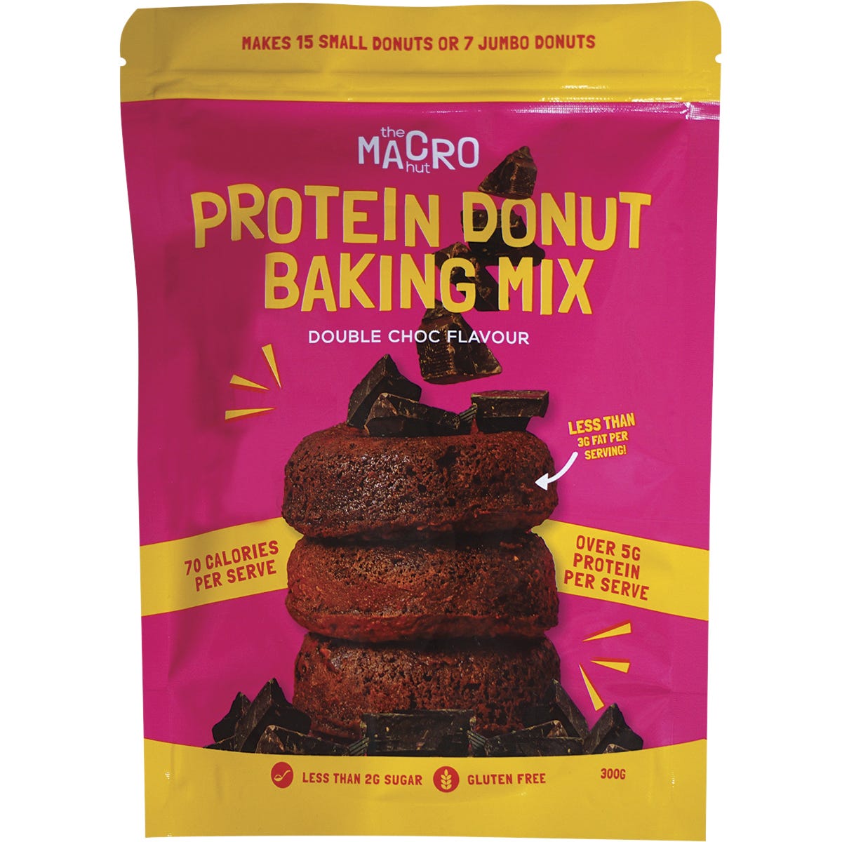 The Macro Hut Protein Donut Baking Mix Double Choc 300g | The ...