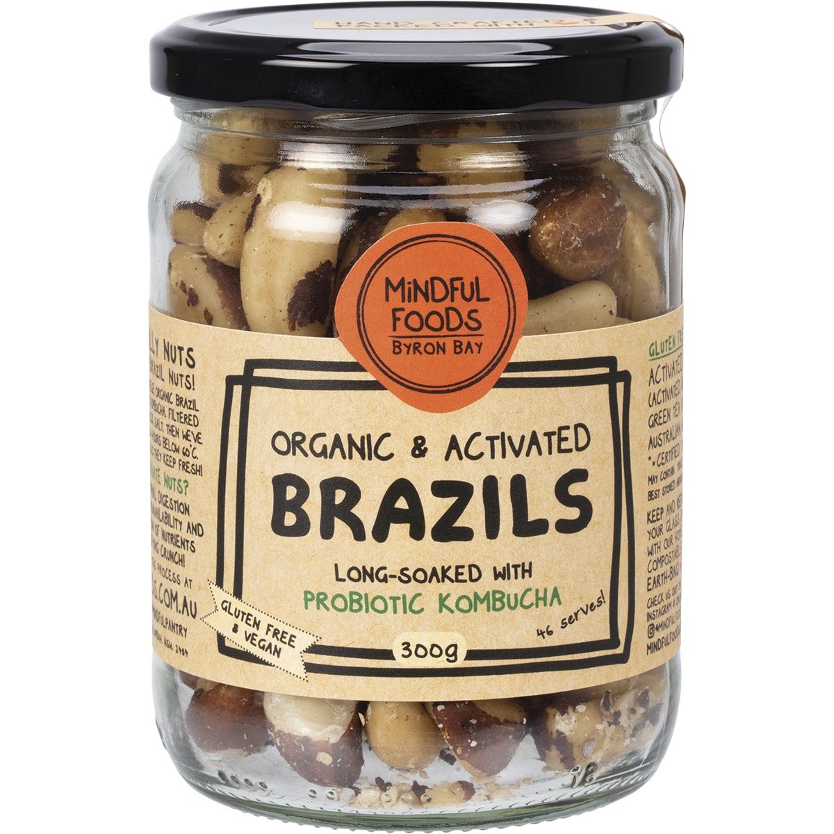 Mindful Foods Brazil Nuts Organic & Activated 300g | The Supplement Shop