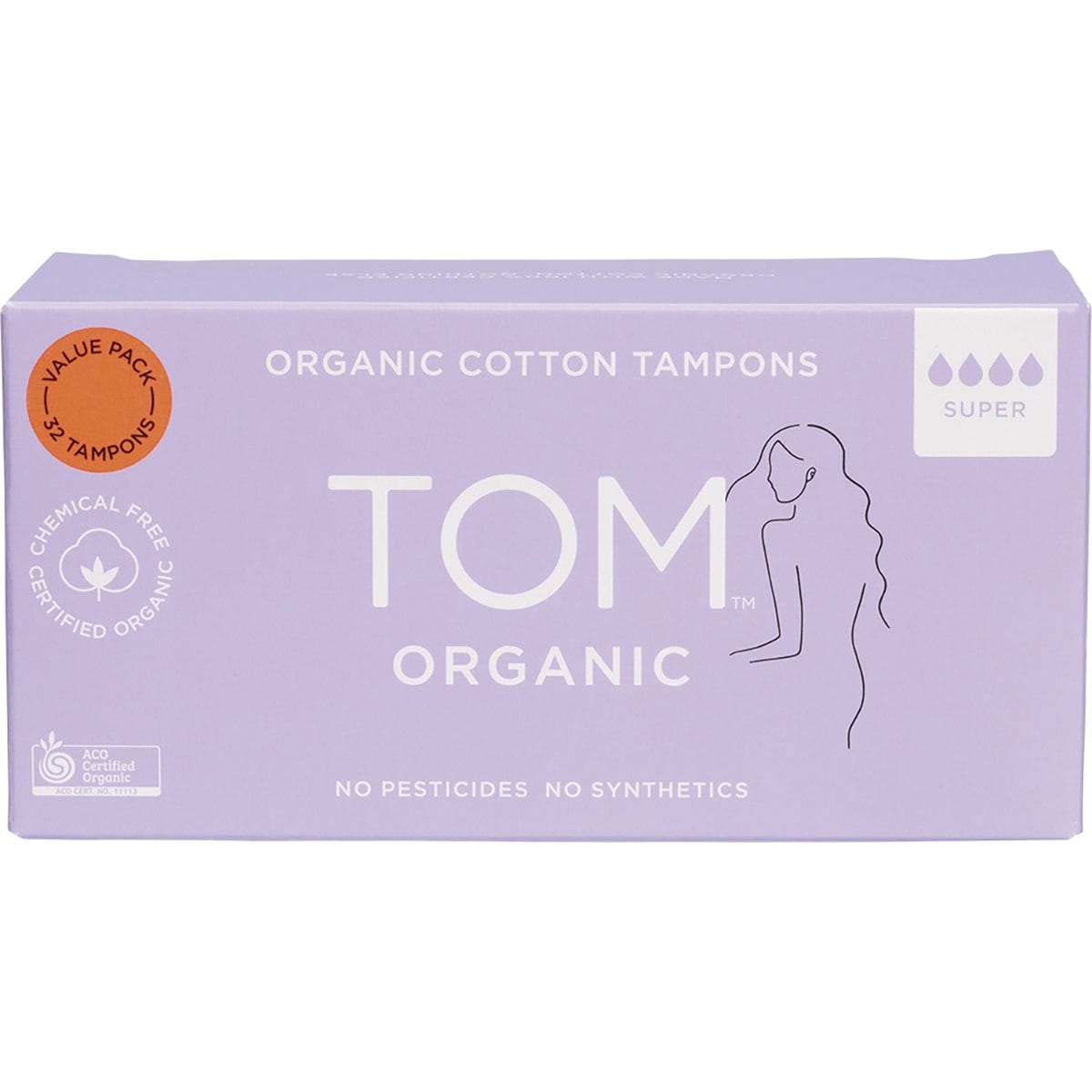 TOM Organic Tampons Super 6x32pk | The Supplement Shop