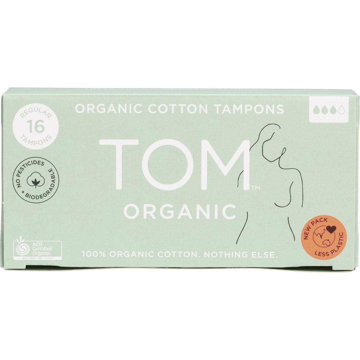 TOM Organic Tampons Regular 12x16pk | The Supplement Shop