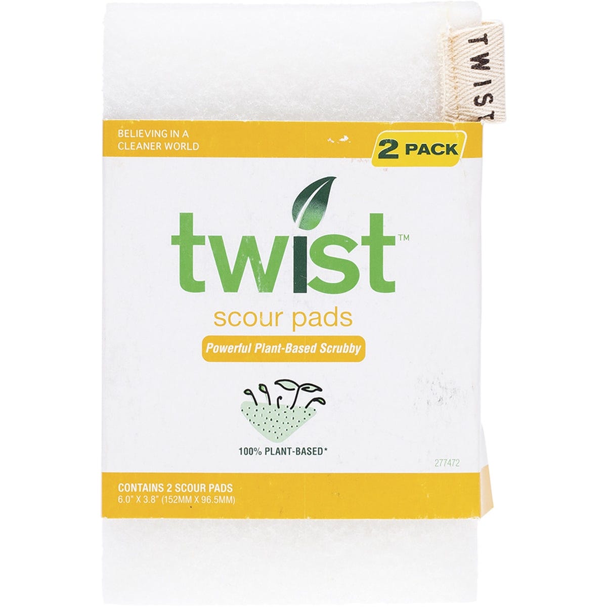 Twist Scour Pads Plant-Based Scour Pads 2pk | The Supplement Shop