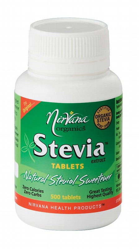 Nirvana Organics Stevia Tablets 500 Tabs | The Supplement Shop