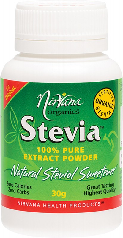 Nirvana Organics Stevia 100% Pure Extract Powder 30g | The Supplement Shop