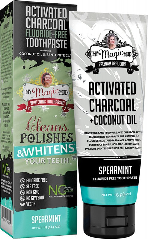 MY MAGIC MUD Activated Charcoal Toothpaste Spearmint 113g | The ...