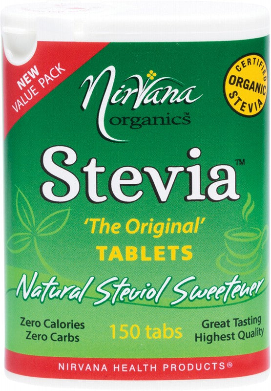 Nirvana Organics Stevia Tablets 150 Tabs | The Supplement Shop