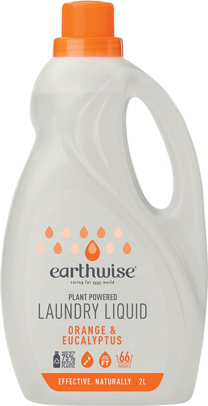 Earthwise Laundry Liquid Orange & Eucalyptus 2L | The Supplement Shop